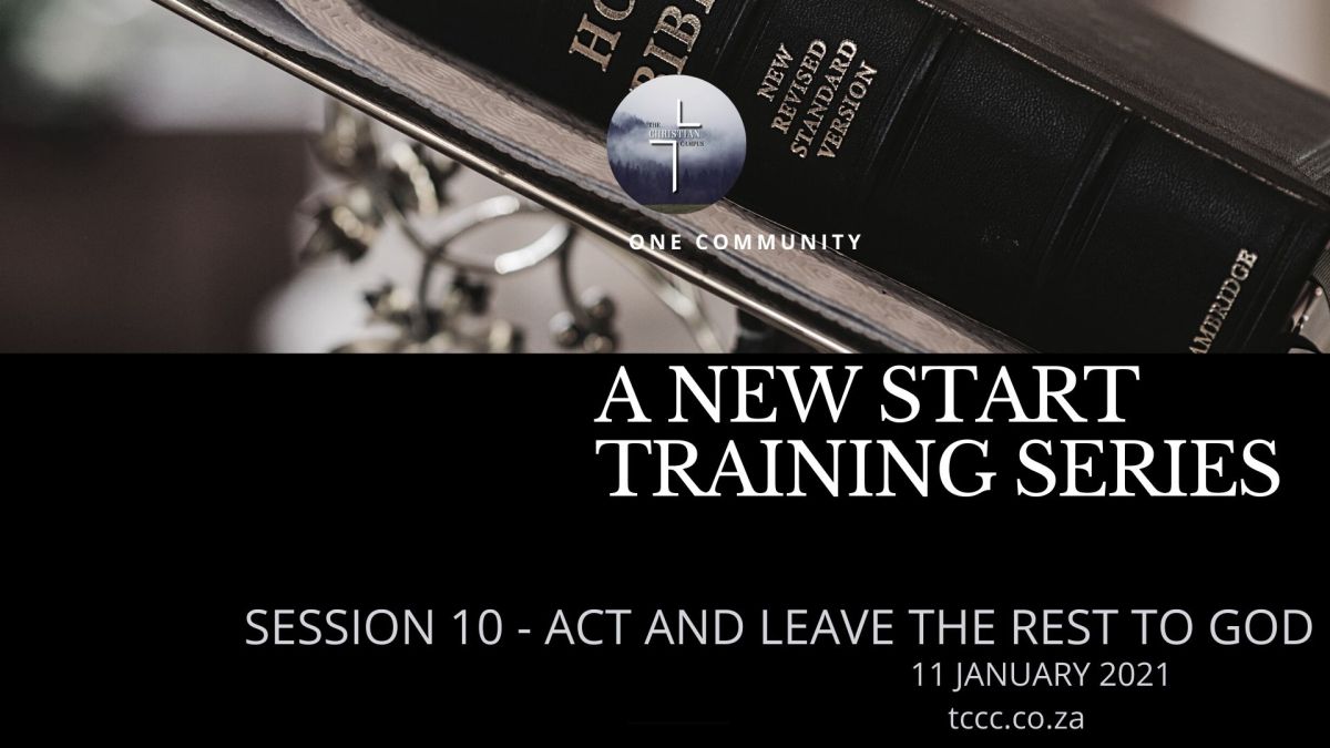 A NEW START TRAINING SERIES – The Christian Campus